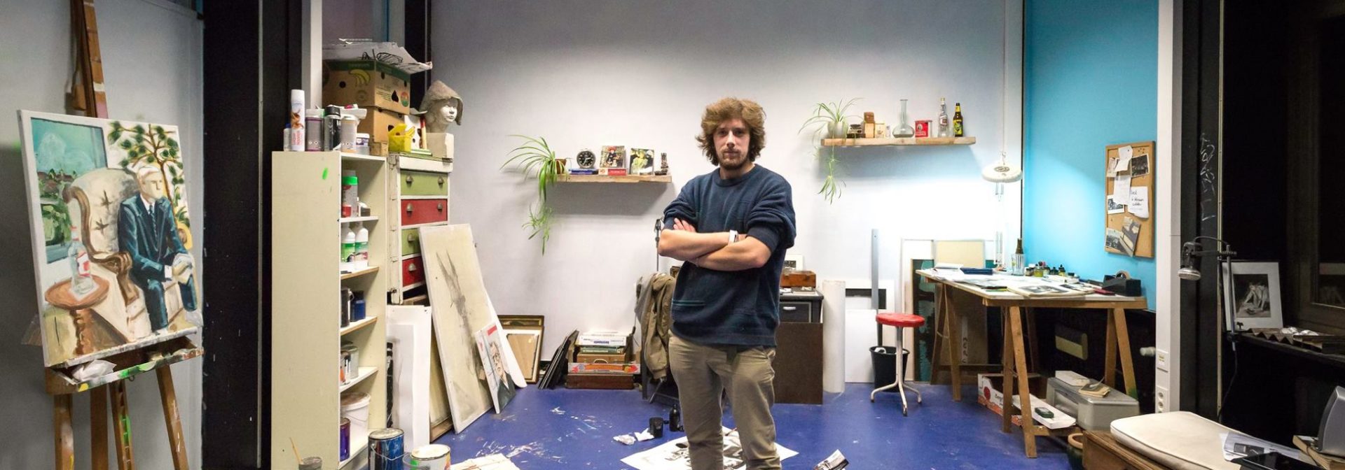 Raven Lamoot organiseert een schildersdirigentie in De Tank - Het Entrepot