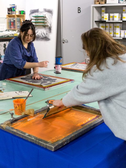 Workshop RISO met Els Lesage en zeefdrukken met Rodrigo Fraga - Het Entrepot